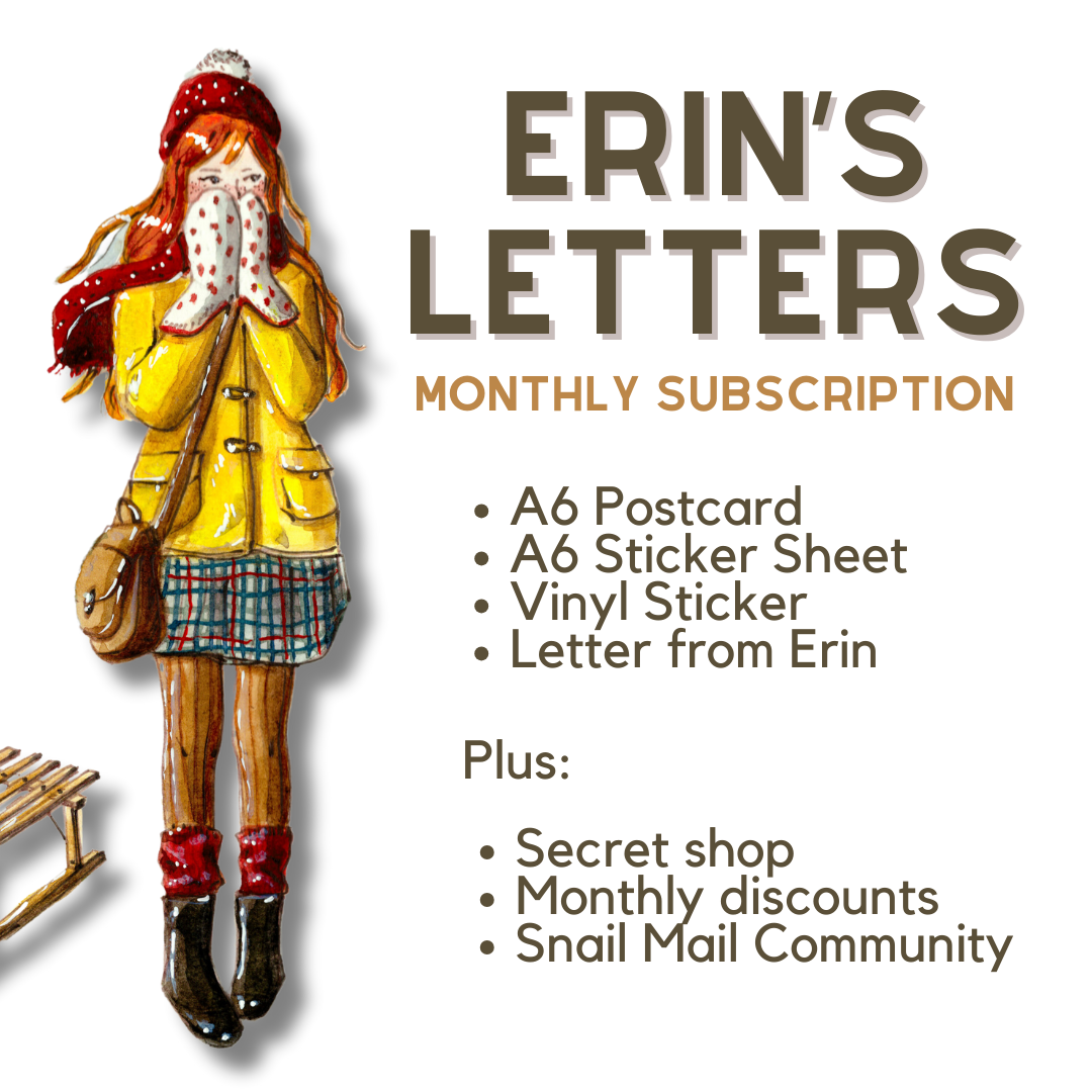 Erin's Letters - Monthly Subscription – @penpaling_paula