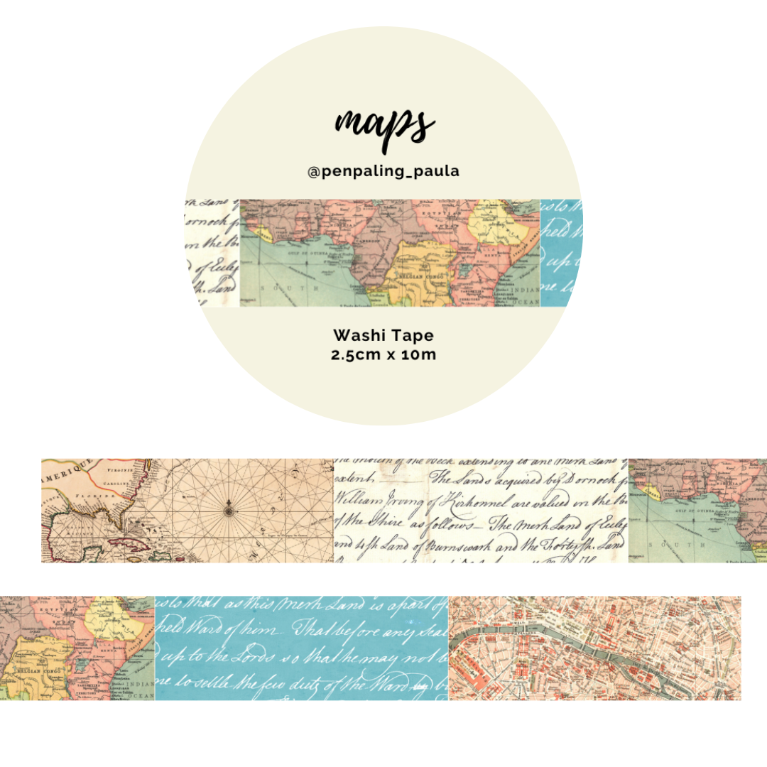 Maps - Washi Tape – @penpaling_paula