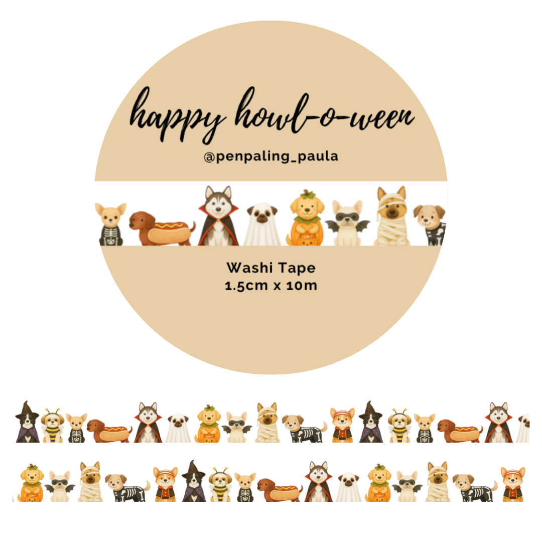 Happy Howl-o-ween - Washi Tape – @penpaling_paula