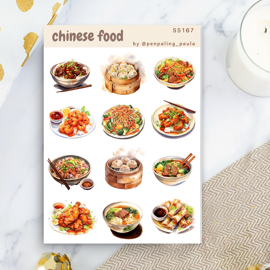 Chinese Food - Sticker Sheet – @penpaling_paula