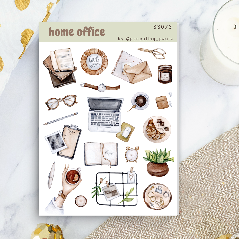 Home Office - Sticker Sheet – @penpaling_paula