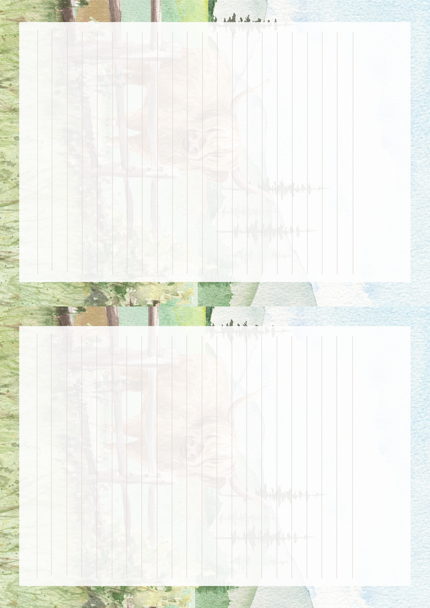 Highland Cow Printable Stationery – @penpaling_paula